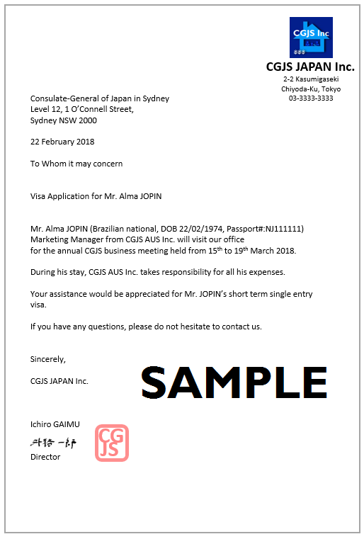 Sample Of Invitation Letter For Visa Application In J Vrogue co